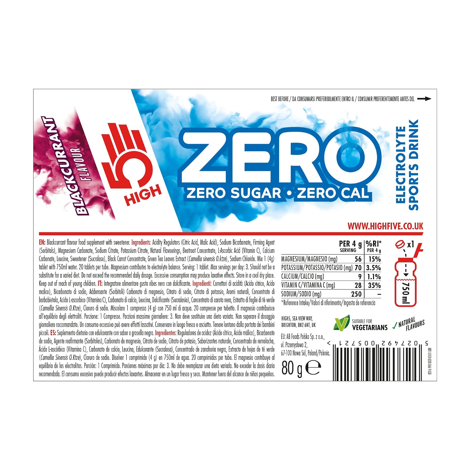 convenient zero electrolyte tablets for travel