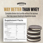 Cookies and cream plant based protein powder