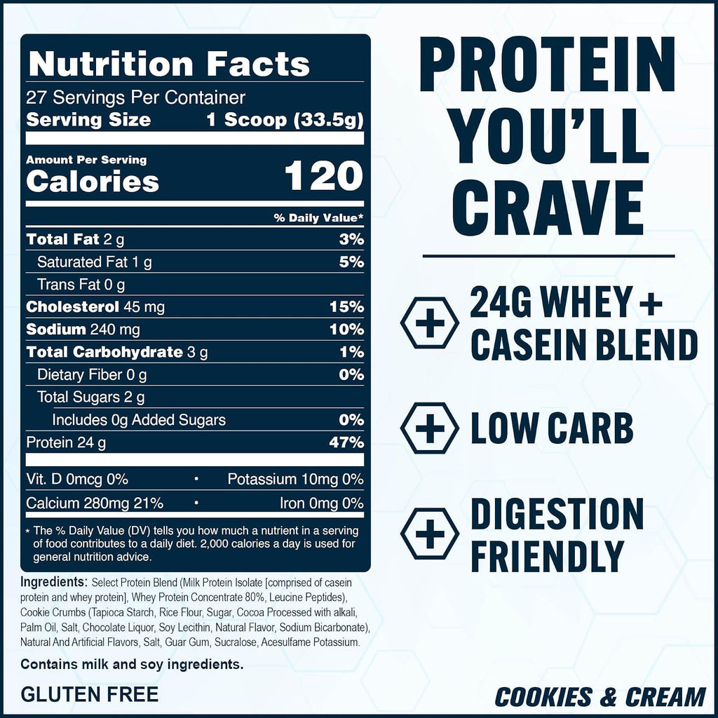 Cookies and cream protein shake