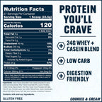Cookies and cream protein shake