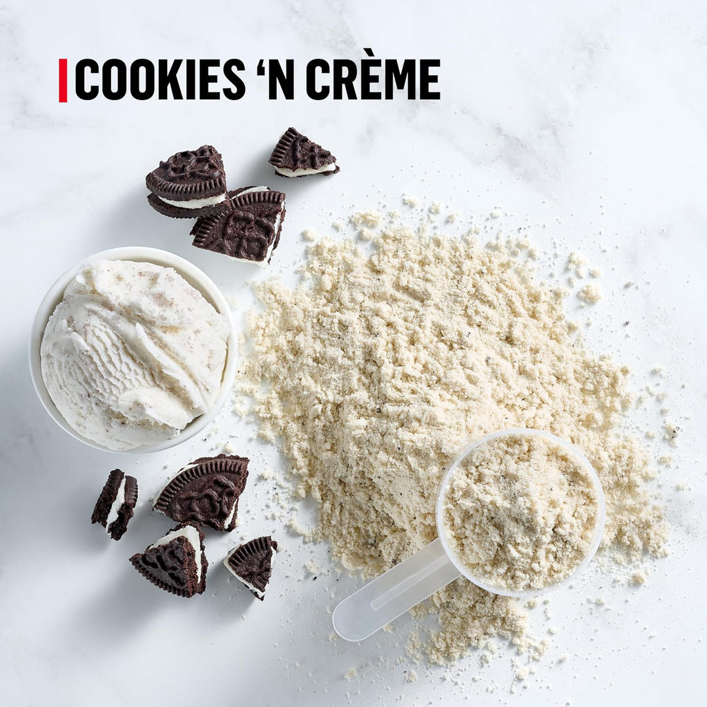 Cookies 'N Crème protein supplement