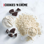 Cookies 'N Crème protein supplement