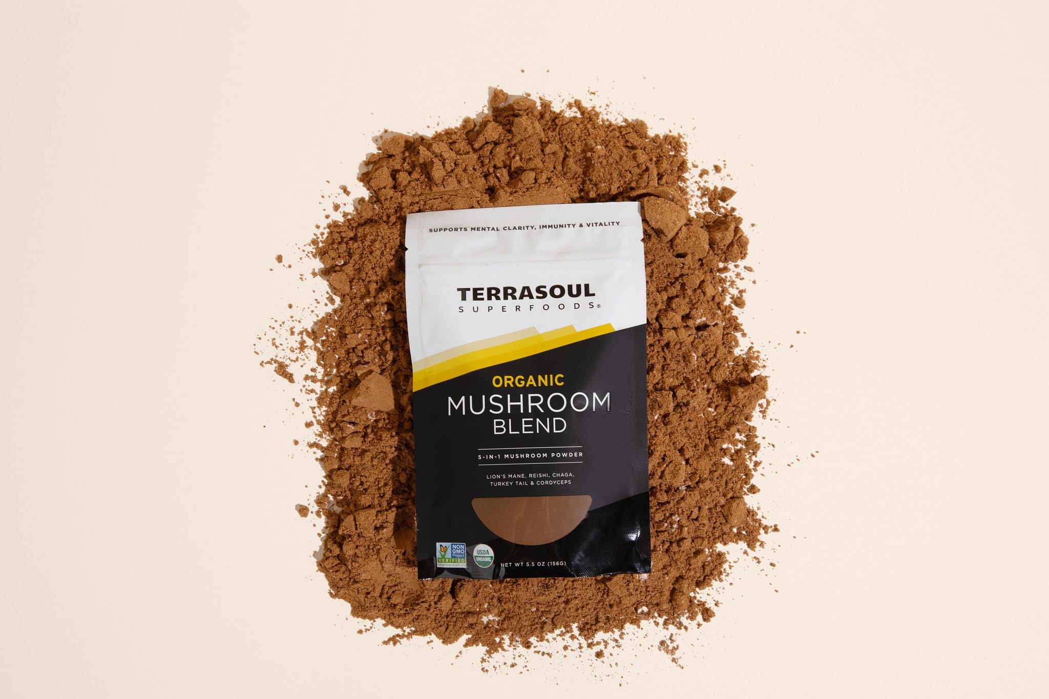 cooking with Terrasoul mushroom blend