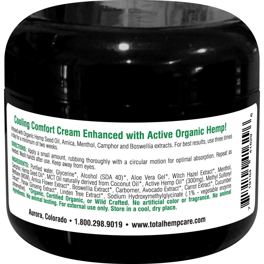 cooling comfort hemp cream with turmeric