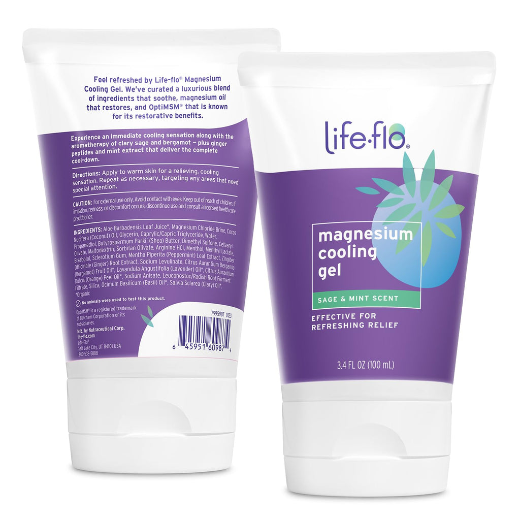 cooling gel with fresh sage mint