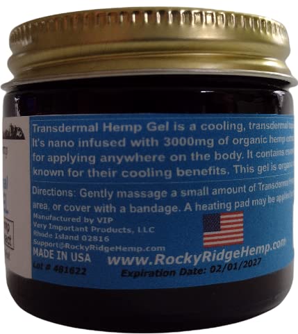 Cooling transdermal gel with omega benefits