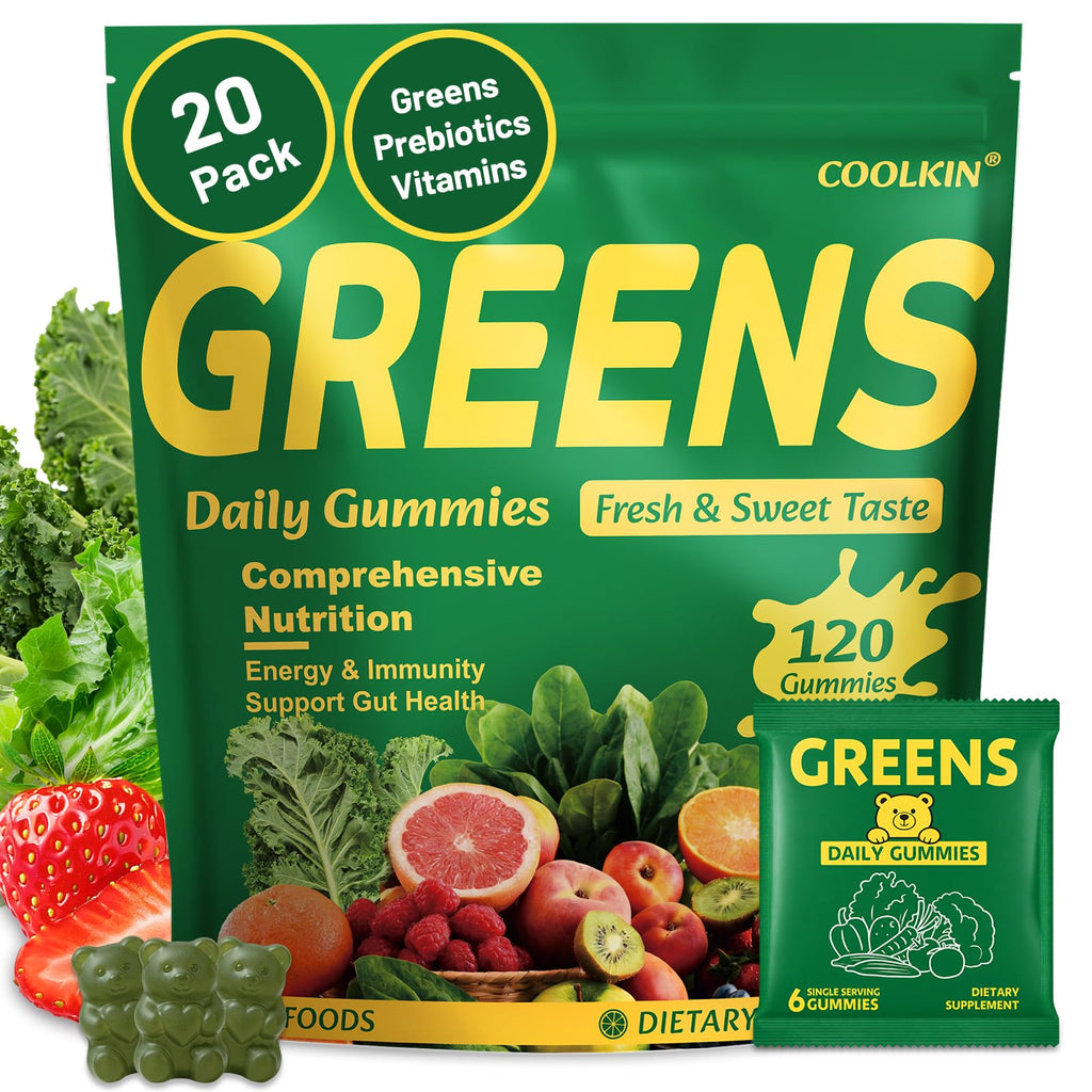 COOLKIN Greens Daily Gummies for adults
