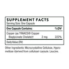 Copper bisglycinate for healthy metabolism
