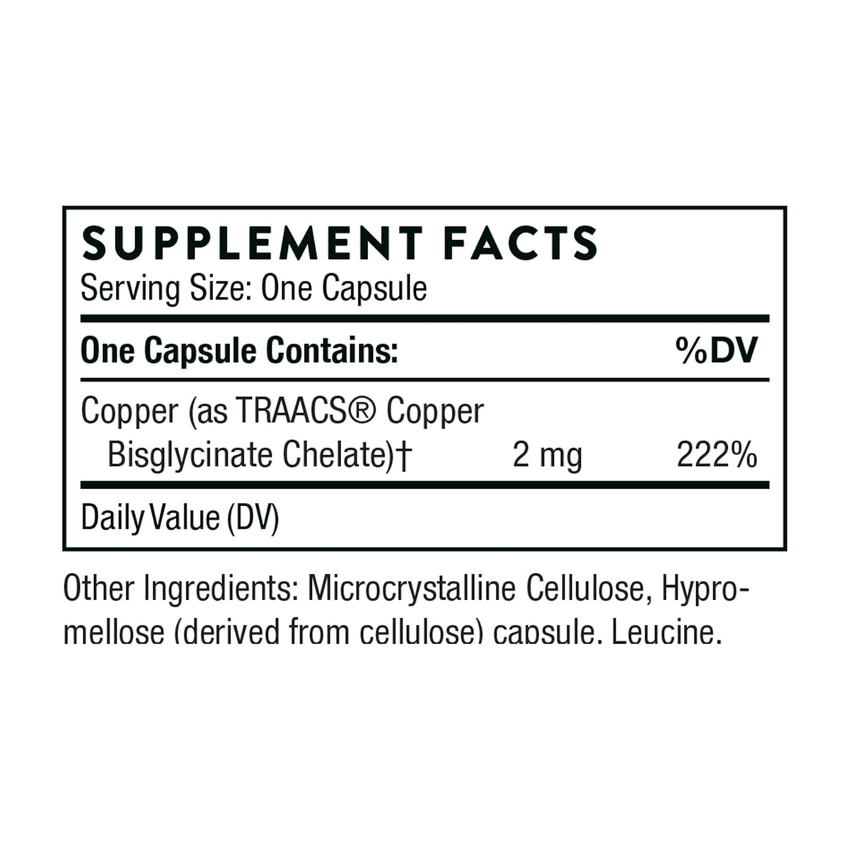 Copper bisglycinate for healthy metabolism
