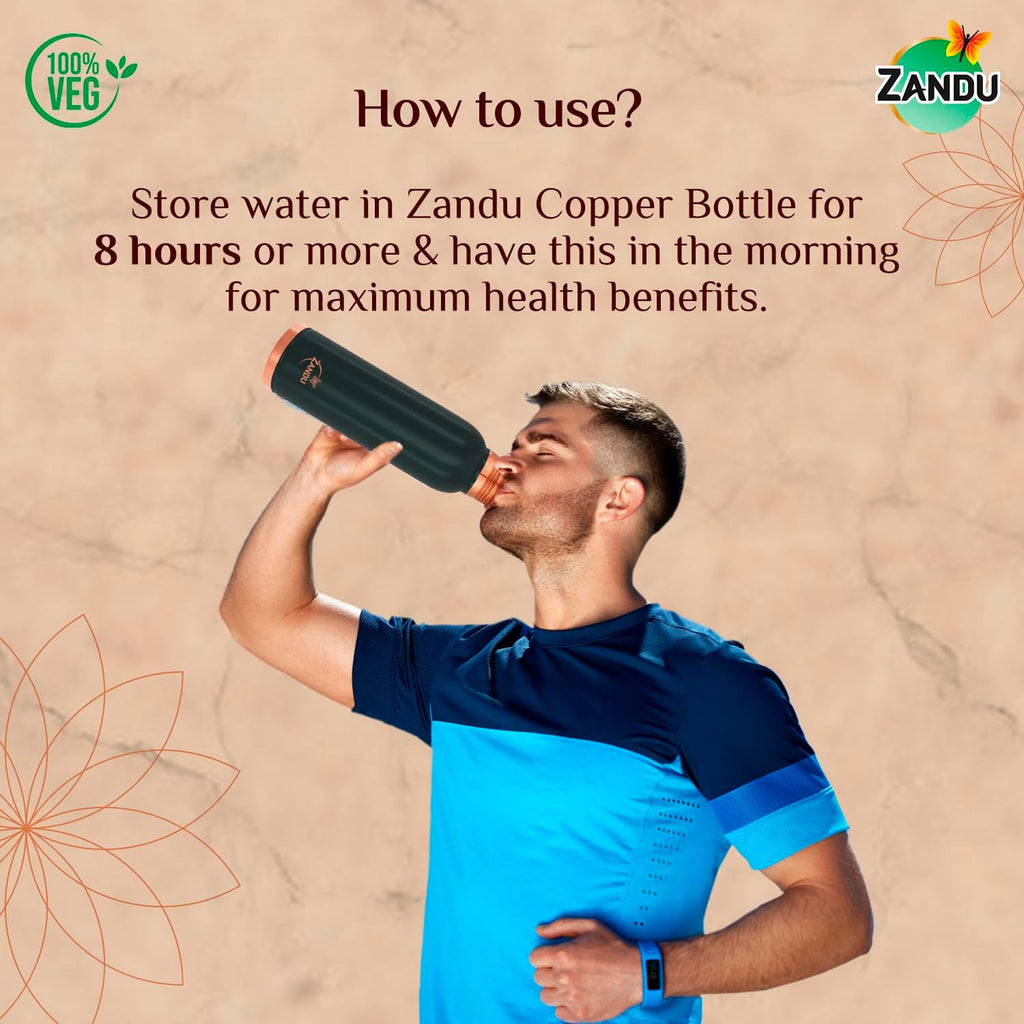 Copper bottle for improved digestion