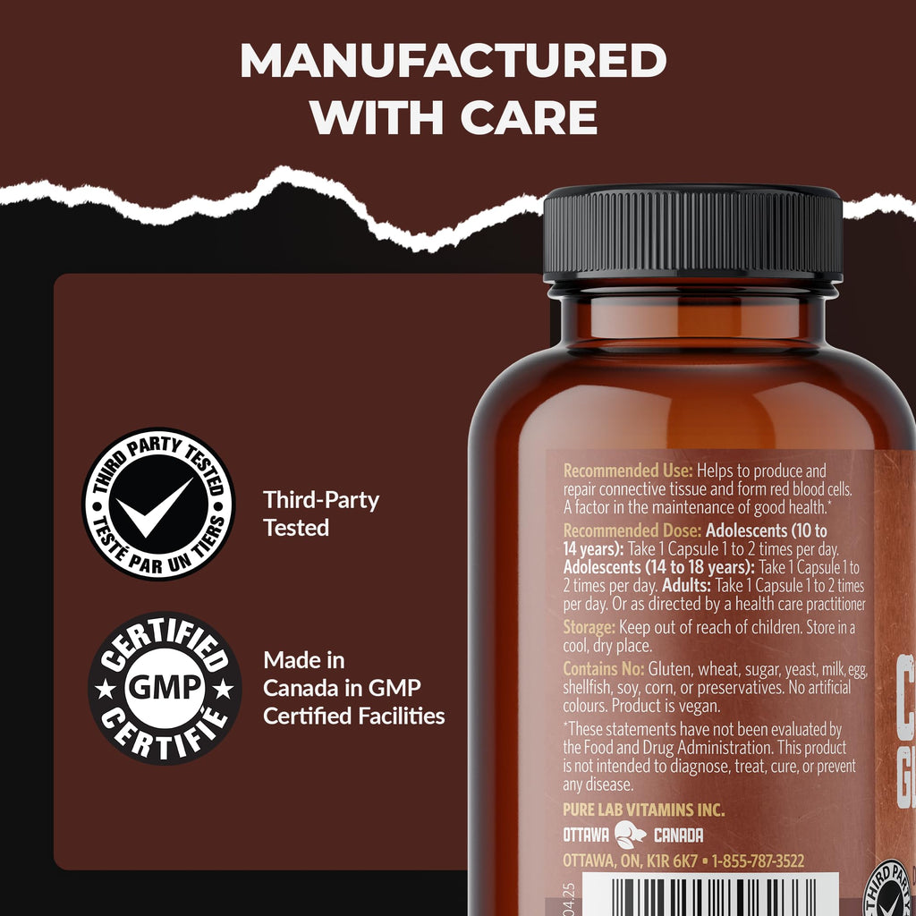 copper capsules for metabolic support