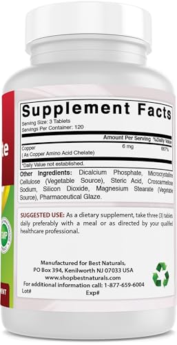 copper chelate for energy boost