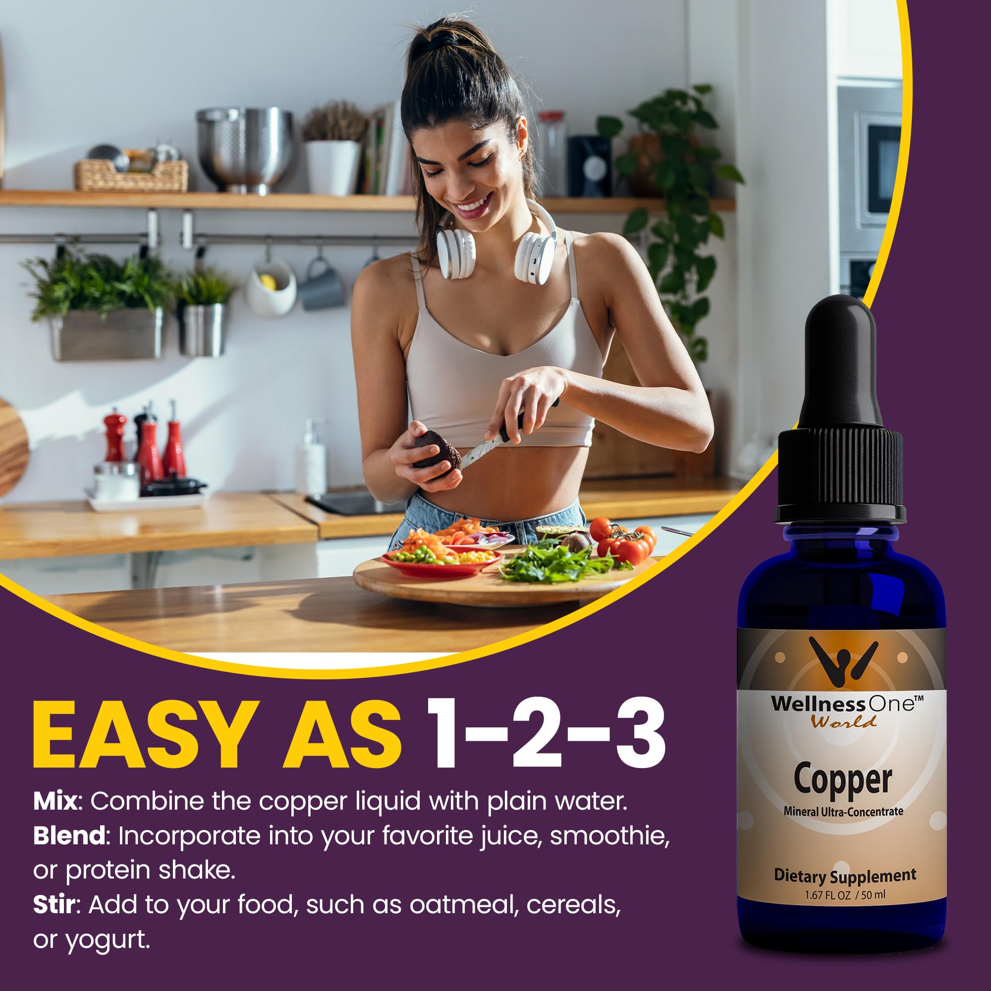 Copper drops for optimal health