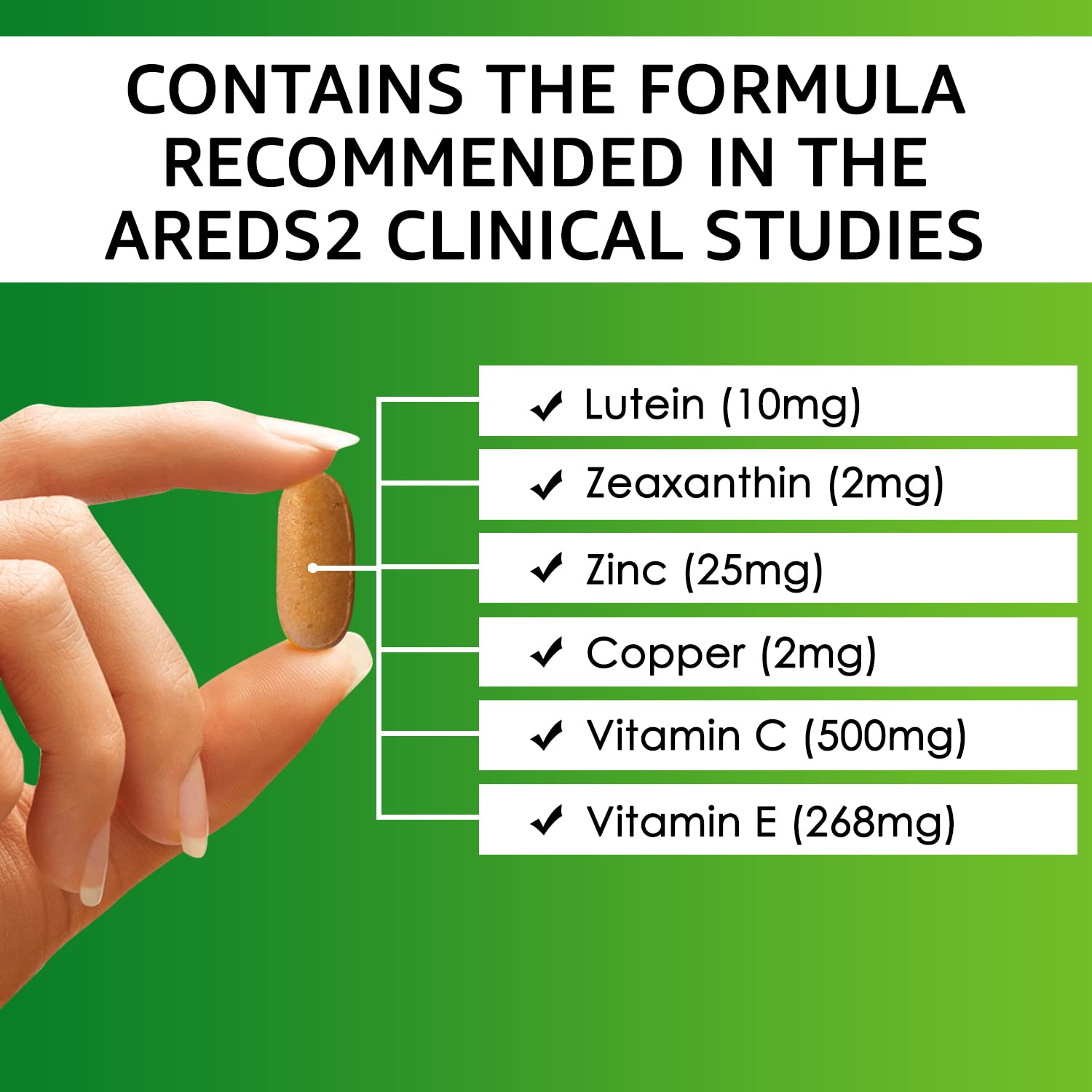 Copper enriched vitamins for better eyesight