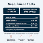 Copper enriched zinc capsules
