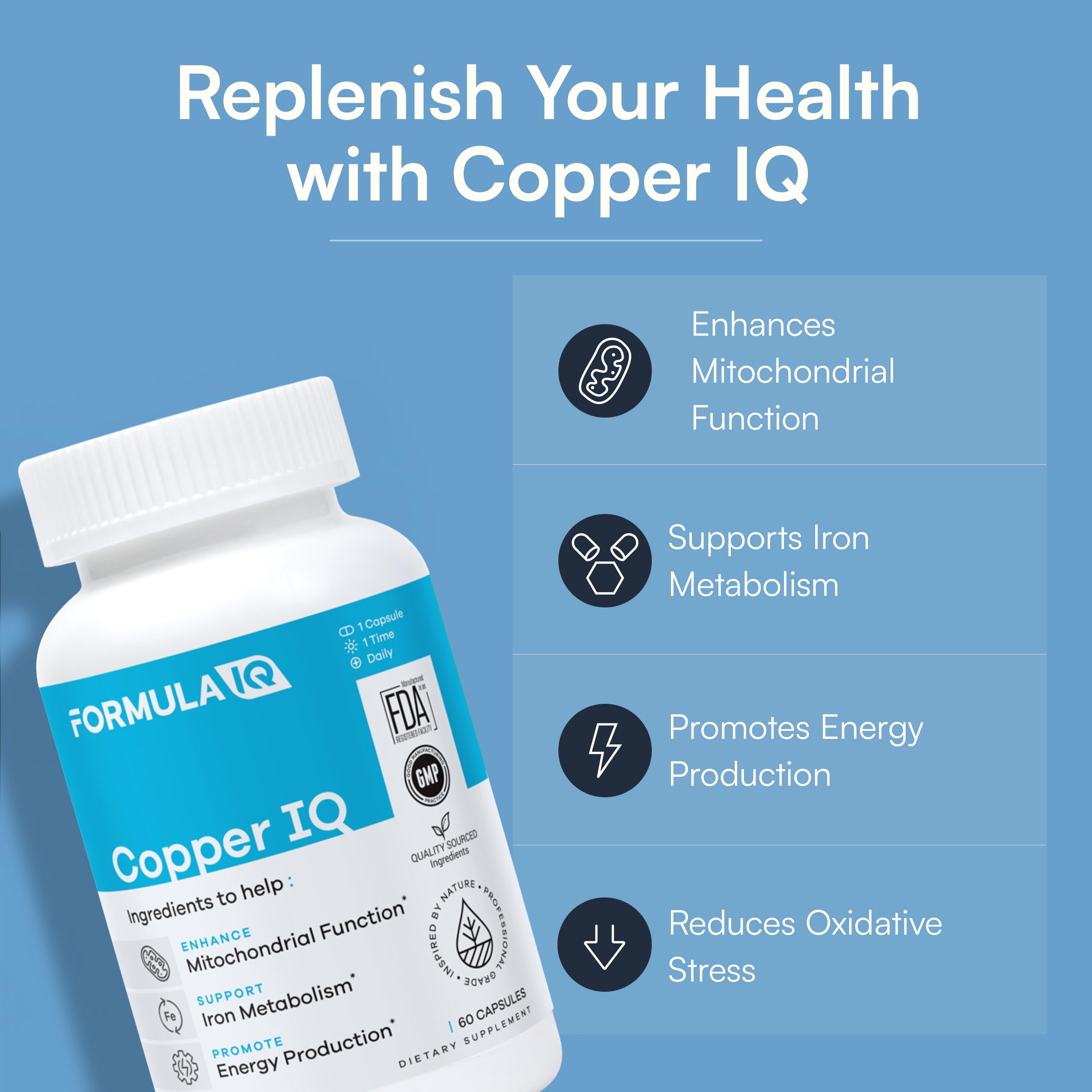 copper for iron metabolism