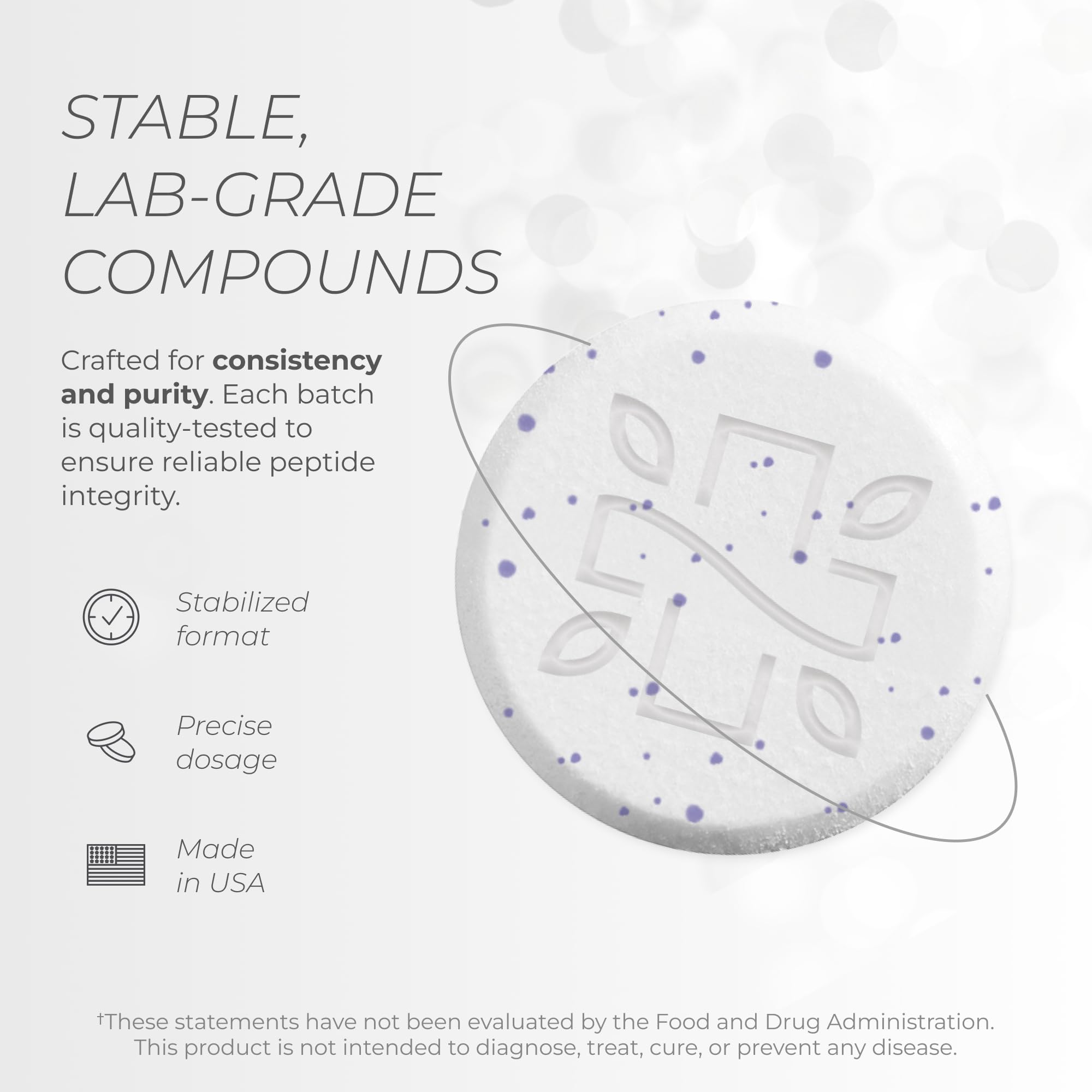 Copper peptide tablets for hair growth
