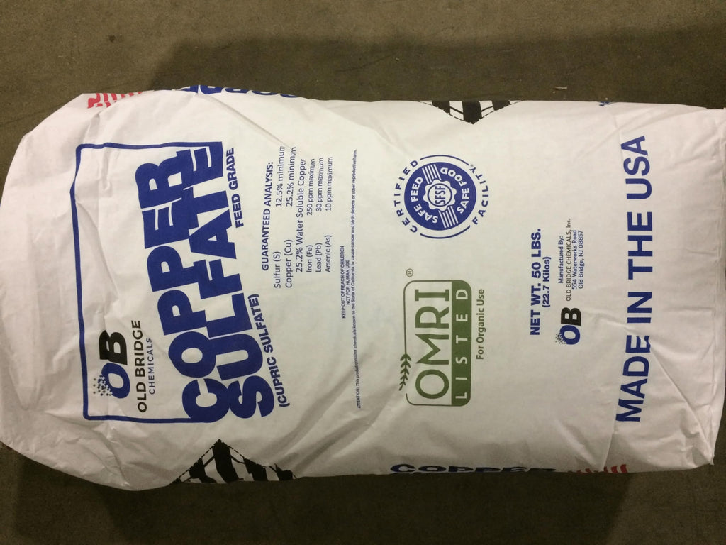 copper sulfate trace minerals supplement