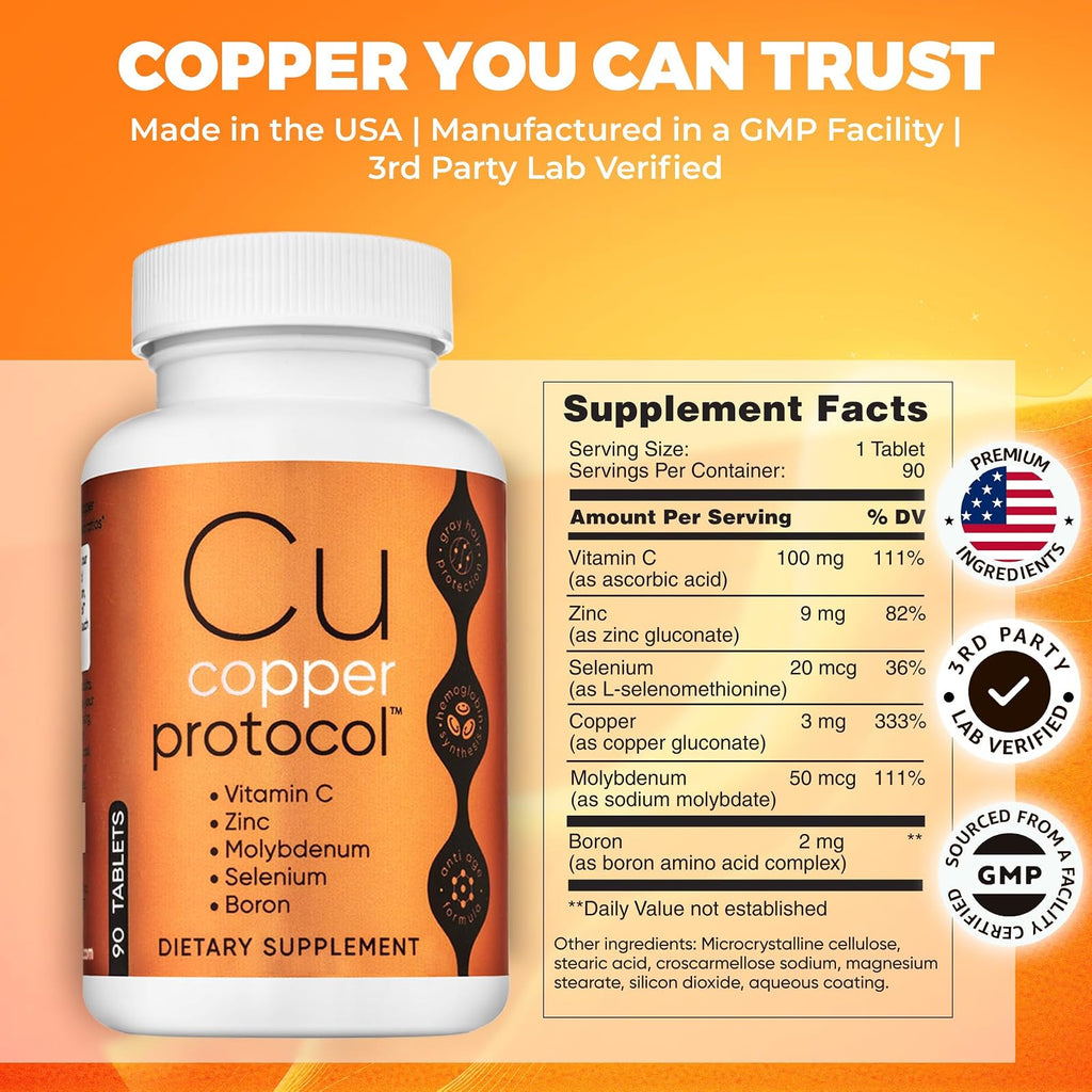 Copper supplements for immune support