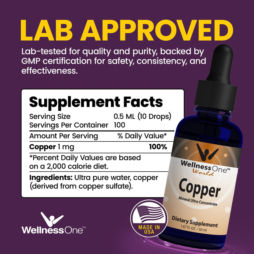 Copper supplements for kids and adults