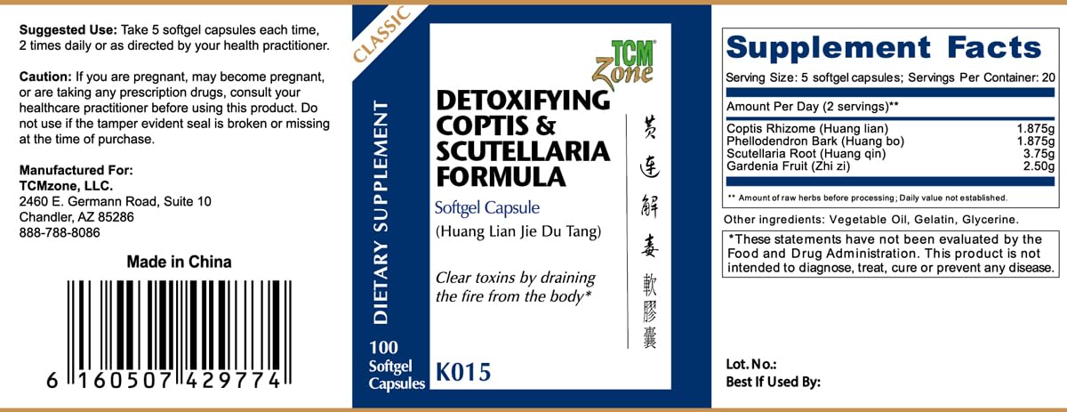 Coptis & Scutellaria health benefits