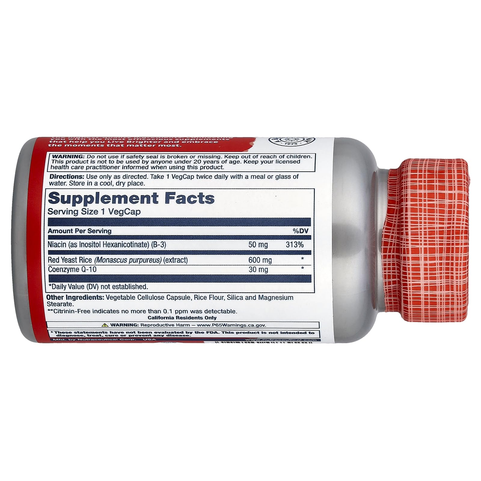 CoQ-10 enriched red yeast rice