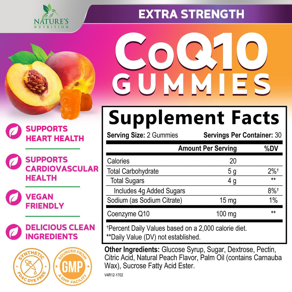 CoQ10 100 mg for heart health