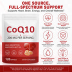 CoQ10 120 softgels for daily wellness