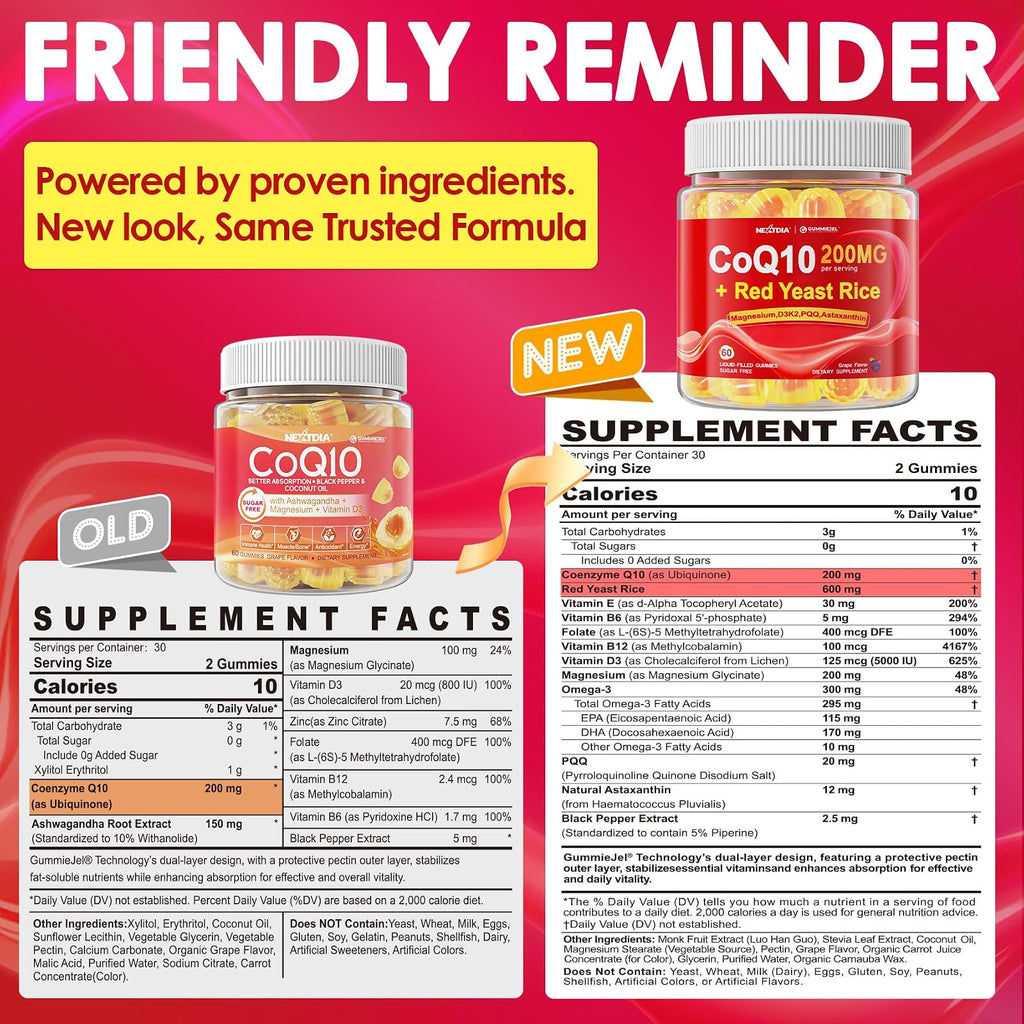 coq10 200 mg energy support gummies