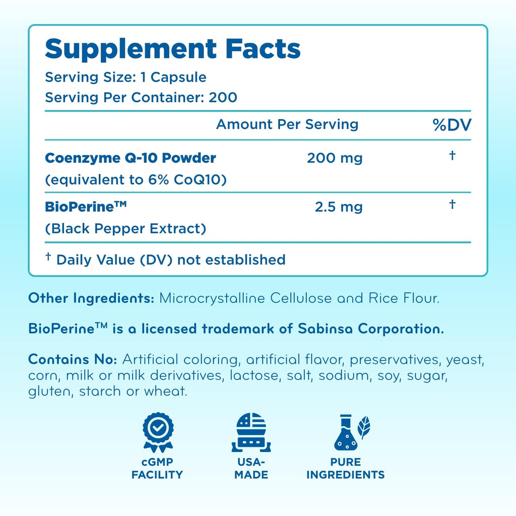 coq10 200 mg for overall wellness