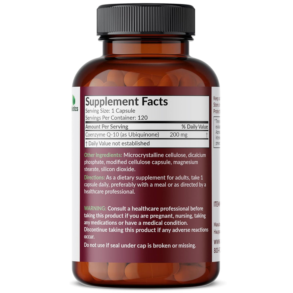 coq10 200 mg heart health supplement
