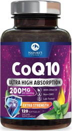 coq10 200 mg softgels for energy
