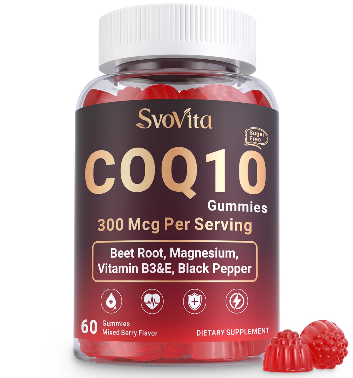 CoQ10 300 mg gummies for energy