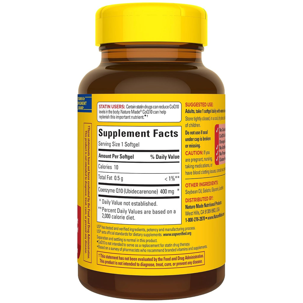 CoQ10 400 mg for healthy aging