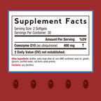 CoQ10 400 mg heart health supplement
