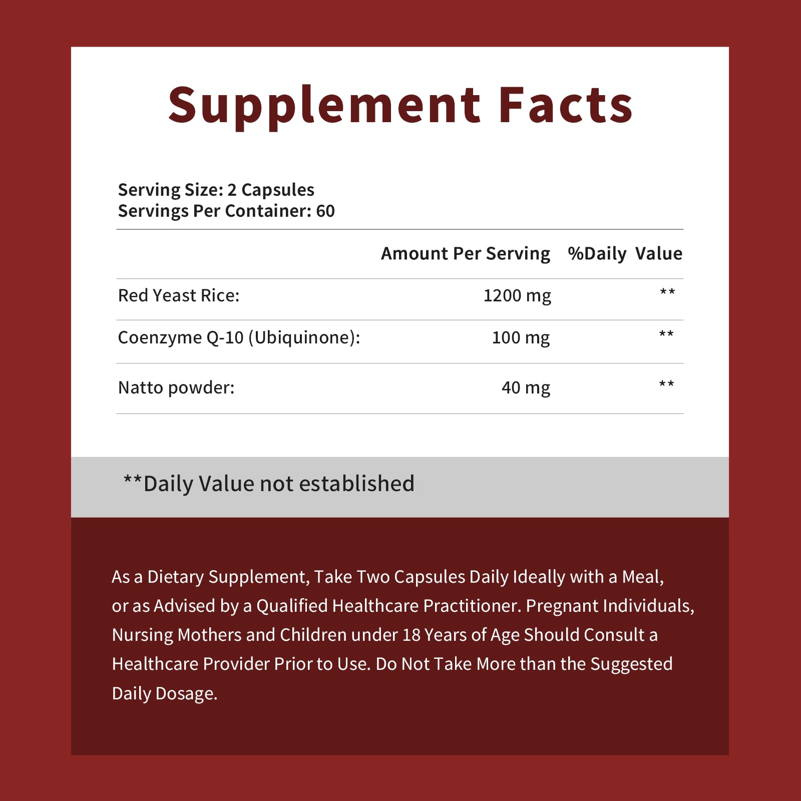 CoQ10 and Red Yeast Rice benefits