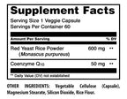CoQ10 and red yeast rice capsules