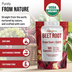 CoQ10 benefits in beet root supplement
