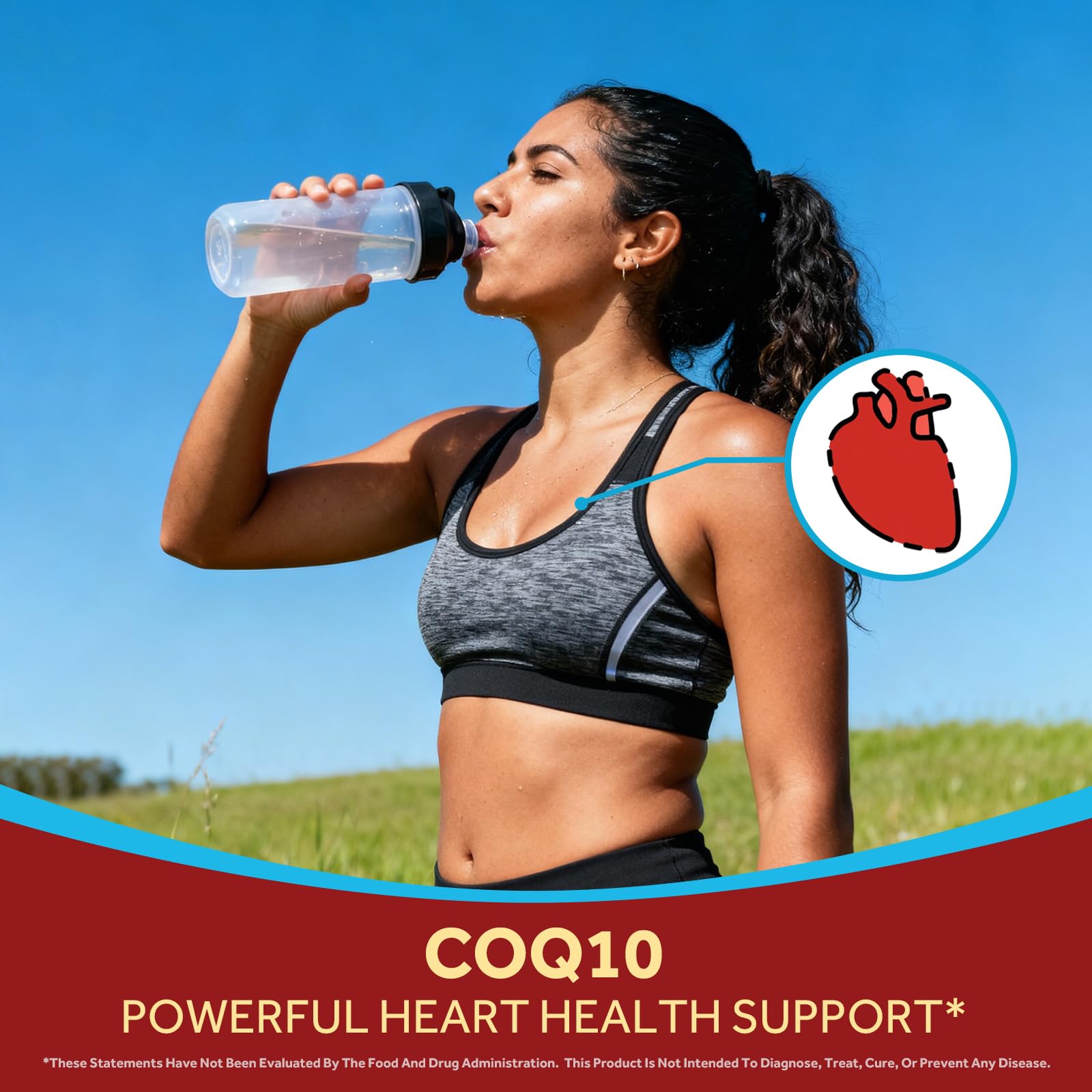 CoQ10 capsules for active lifestyle