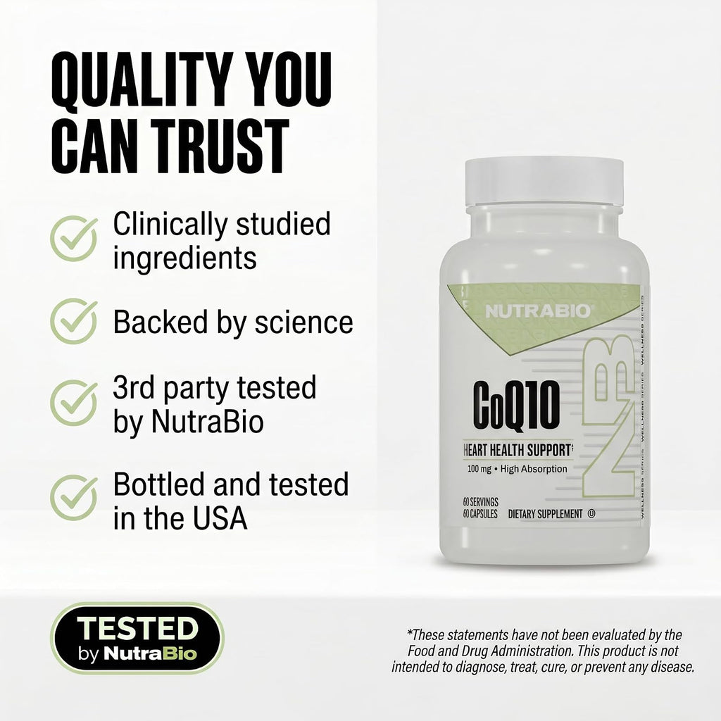 CoQ10 capsules for antioxidant protection