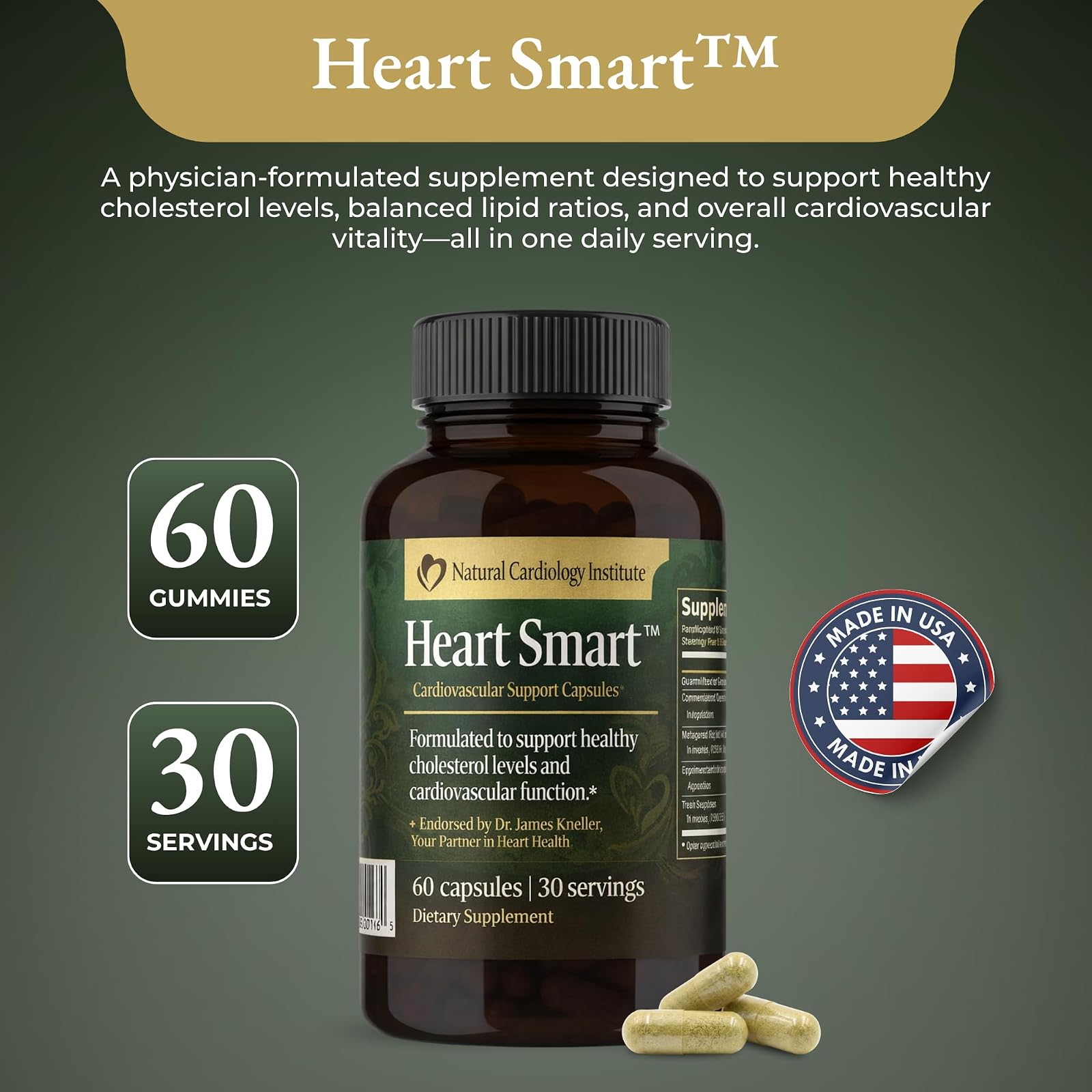 CoQ10 capsules for daily vitality