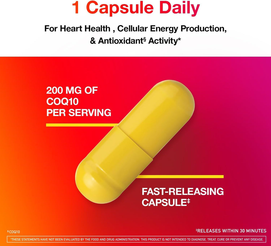 CoQ10 capsules for daily wellness