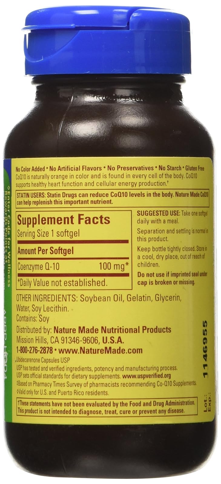 CoQ10 capsules for energy support