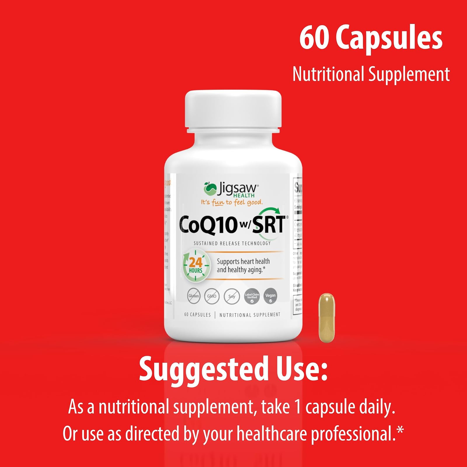 CoQ10 capsules for overall wellness