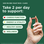 CoQ10 enriched red yeast rice supplement