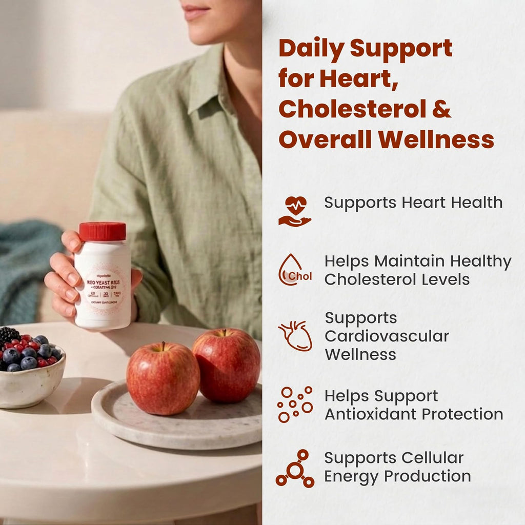 CoQ10 enriched red yeast rice