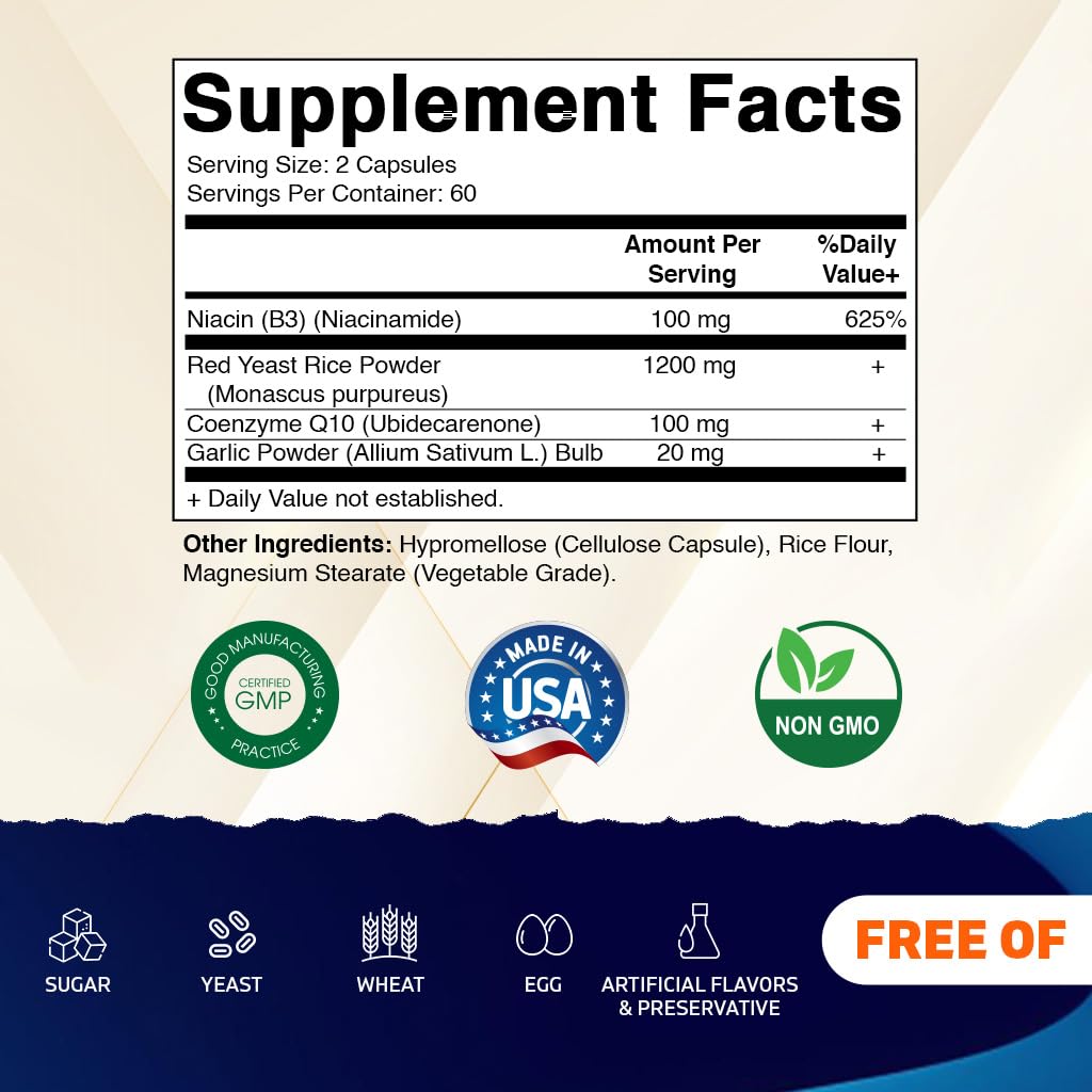 CoQ10 enriched red yeast rice