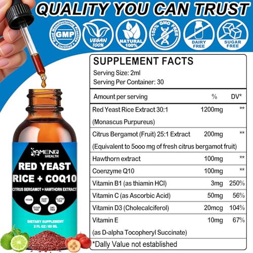 CoQ10 enriched red yeast rice