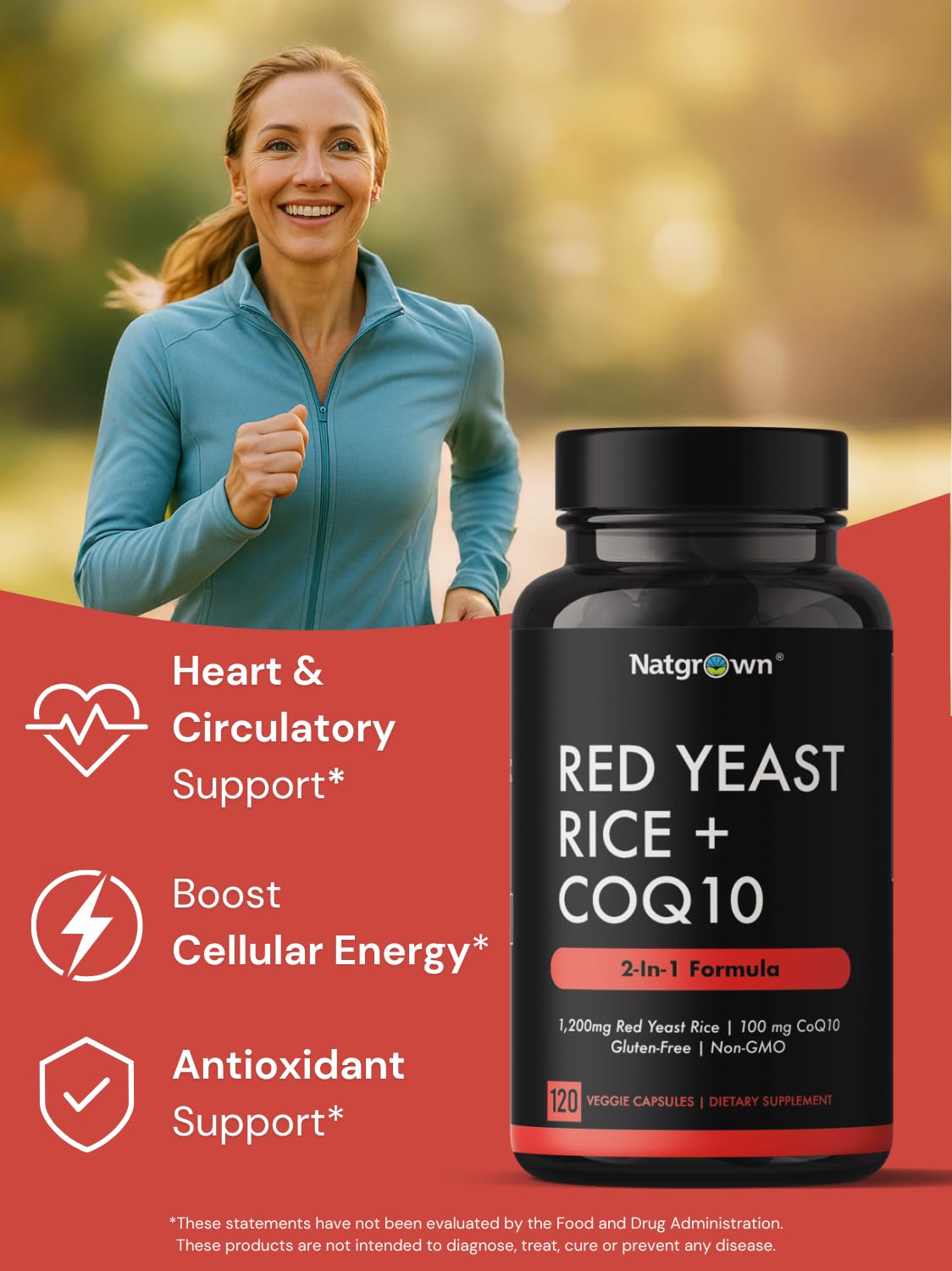CoQ10 enriched Red Yeast Rice