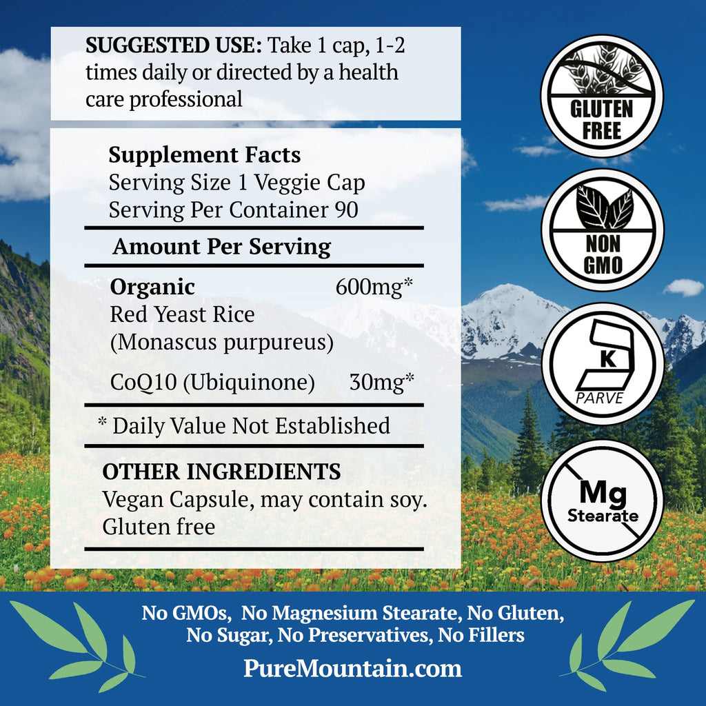 CoQ10 enriched red yeast rice
